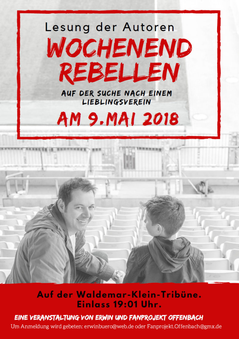Rebellenlesung am 9. Mai 2018 auf der Waldemar-Klein-Tribüne ...